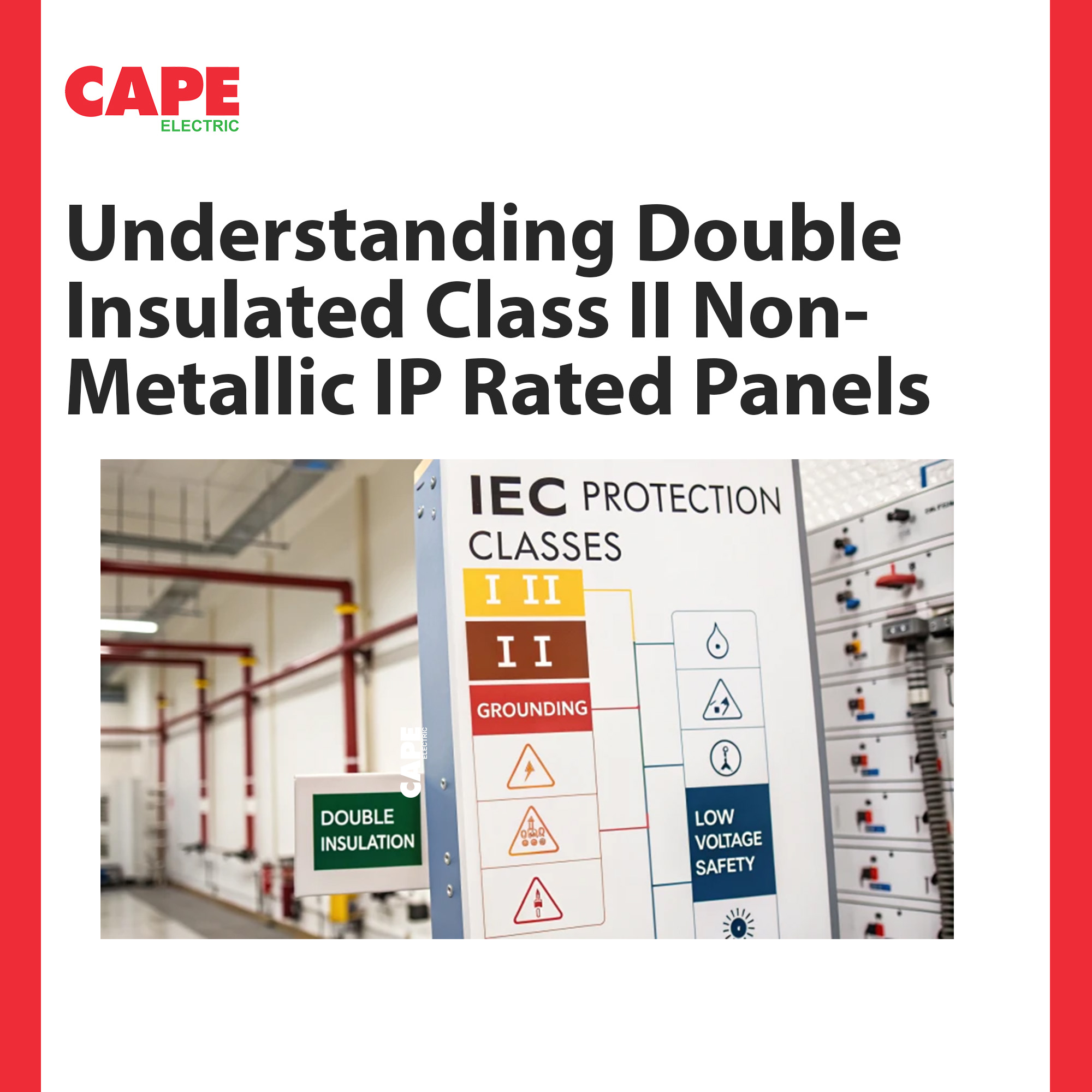 Double Insulated Class II Non-Metallic IP Rated Panels